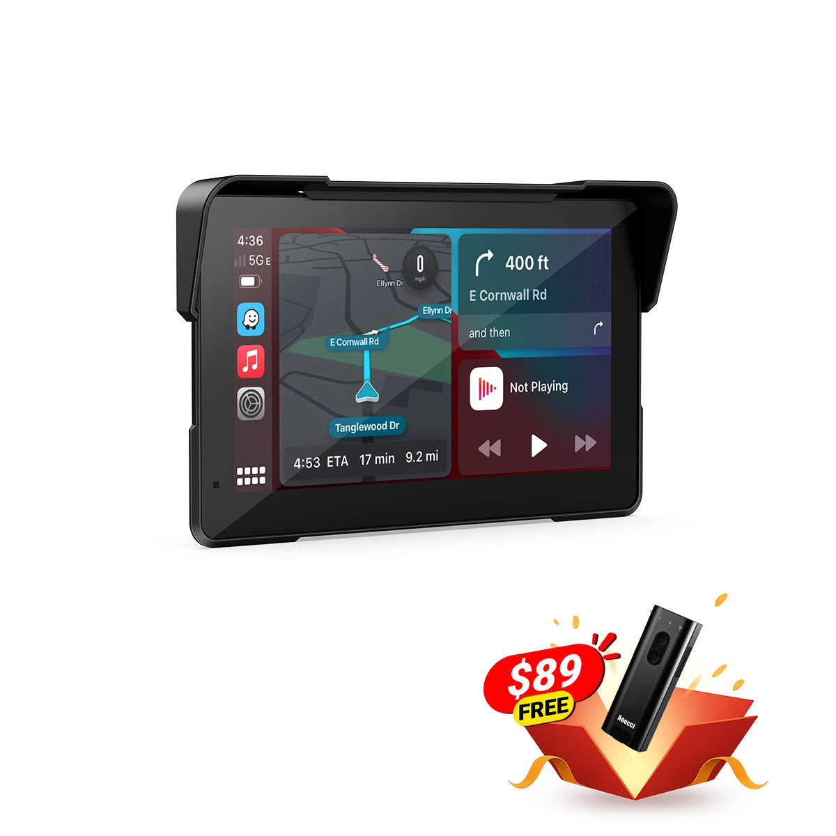 7-inch HD Screen for Motorcycle CarPlay | C7 Wireless Android Auto ...